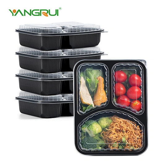 yangrui 3 Compartment To Go Containers - custom take out box and 3 ...